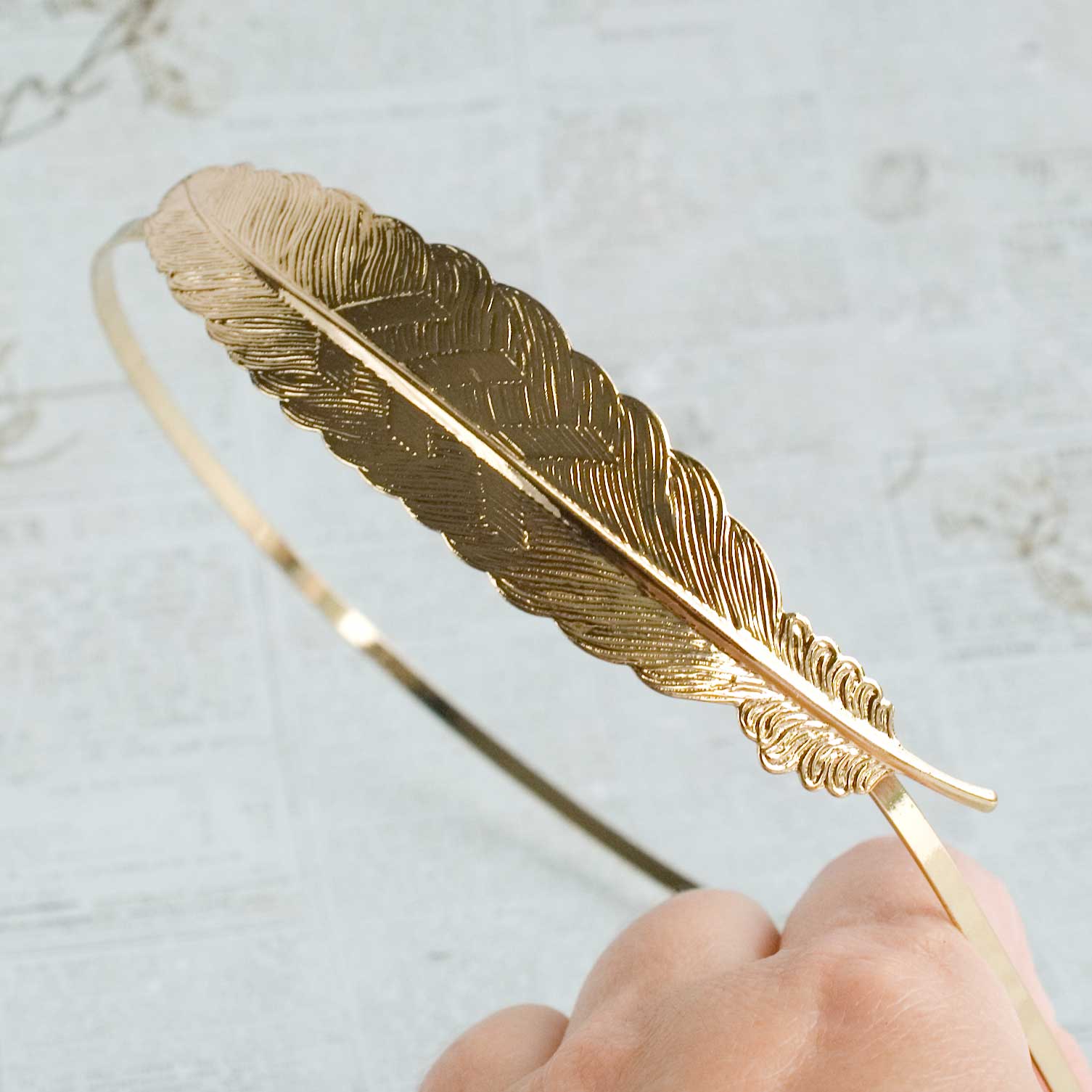 White Feather Headband on Luulla