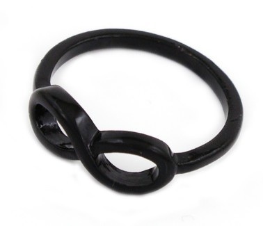 Black Infinity Ring Size 6.5 on Luulla